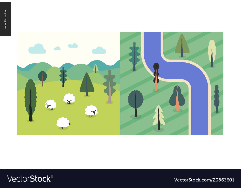 Simple things - color Royalty Free Vector Image