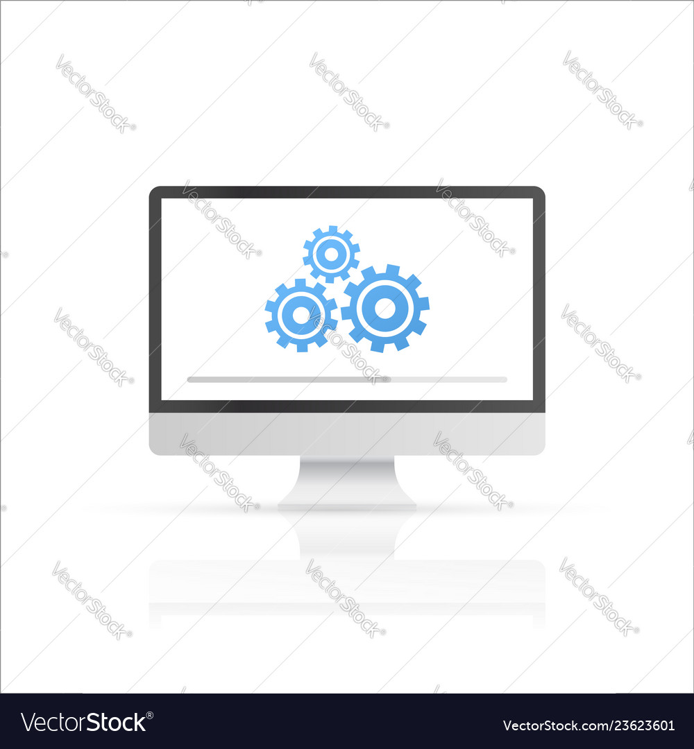 System software update and upgrade concept Vector Image