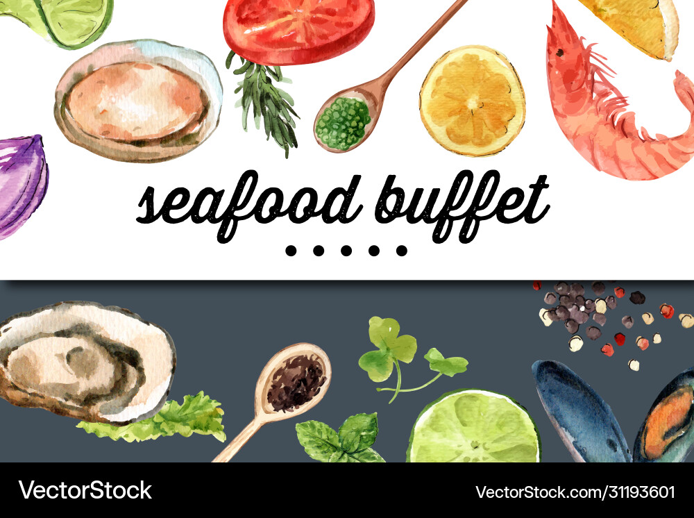 World food day frame design with oyster lime Vector Image