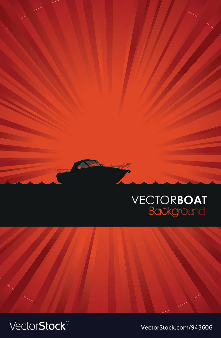 Boat background Royalty Free Vector Image - VectorStock