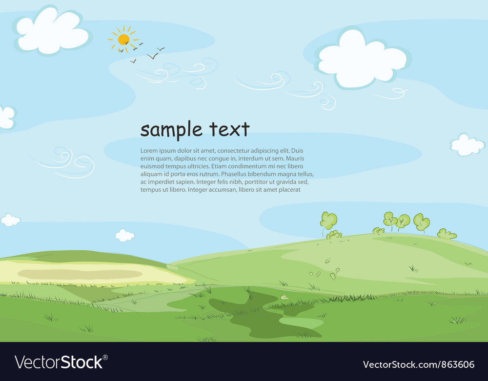 Cartoon background Royalty Free Vector Image - VectorStock