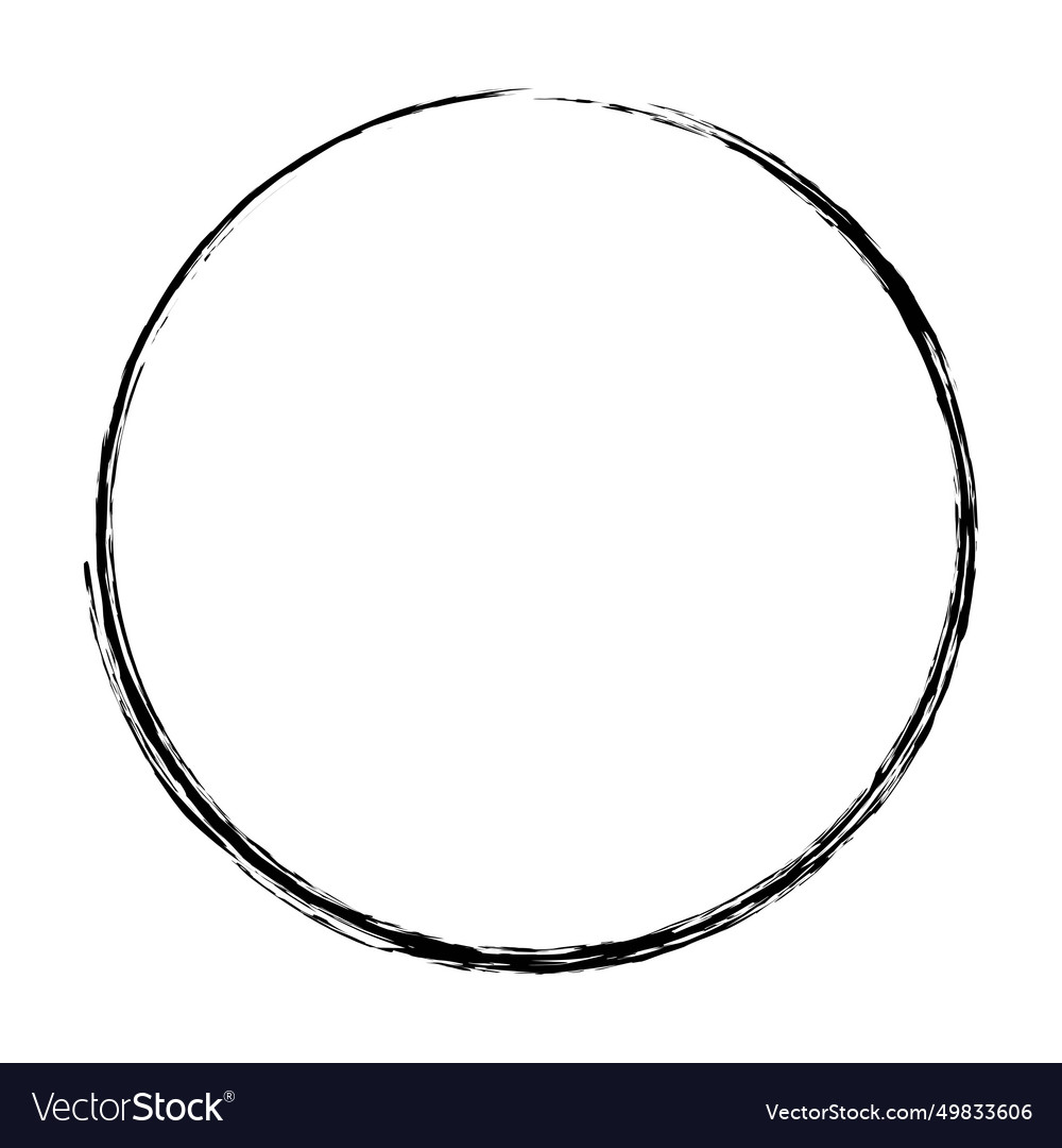 Circle frame border background shape template Vector Image
