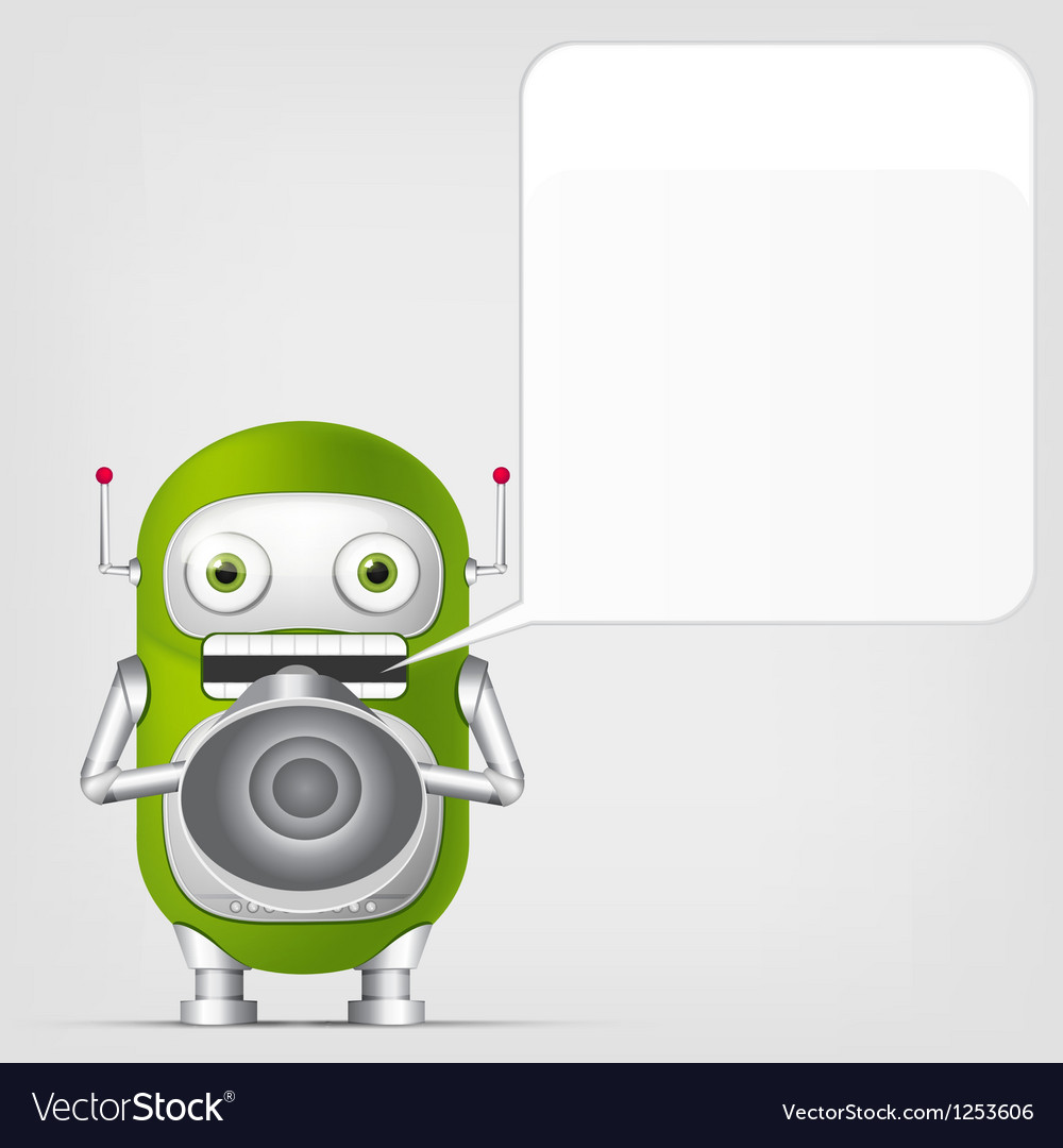 Cute robot Royalty Free Vector Image - VectorStock