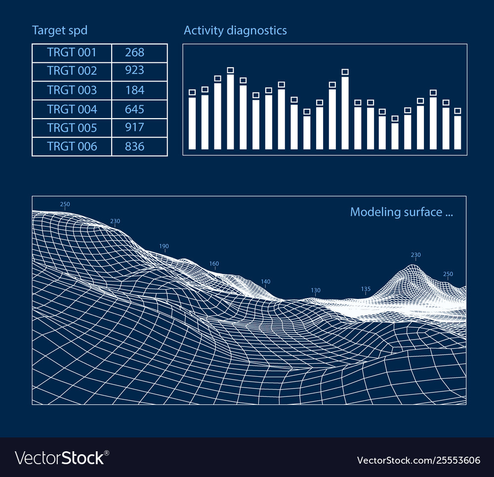 Futuristic user interface hud tech elements for Vector Image