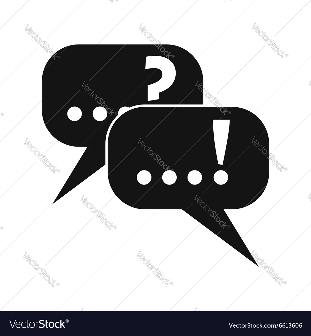 Question and answer Royalty Free Vector Image - VectorStock