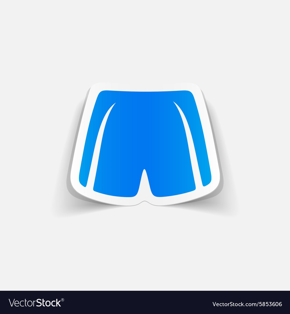Realistic design element shorts Royalty Free Vector Image