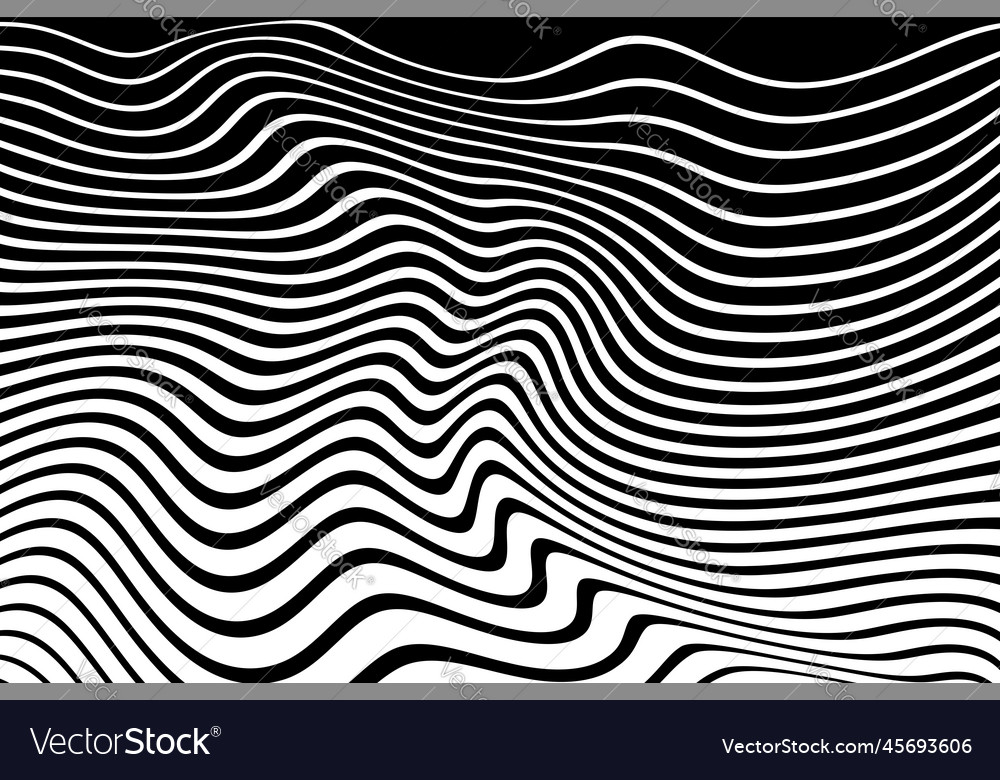 Wavy lines pattern Royalty Free Vector Image - VectorStock