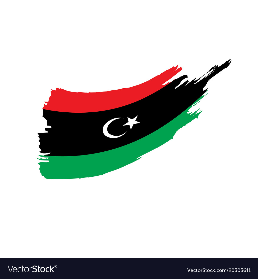 Libya flag Royalty Free Vector Image - VectorStock