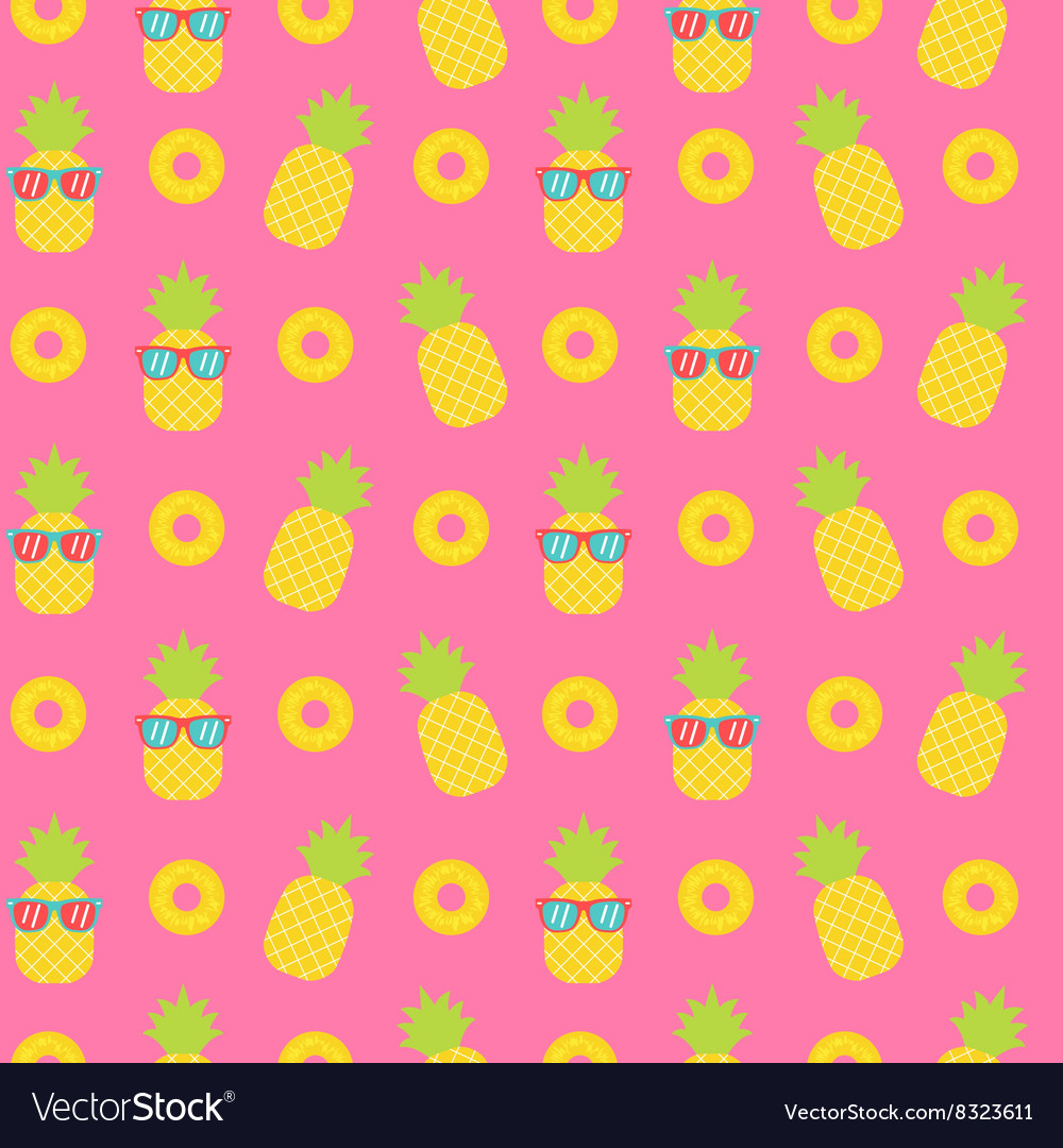 Pineapple pattern Royalty Free Vector Image - VectorStock