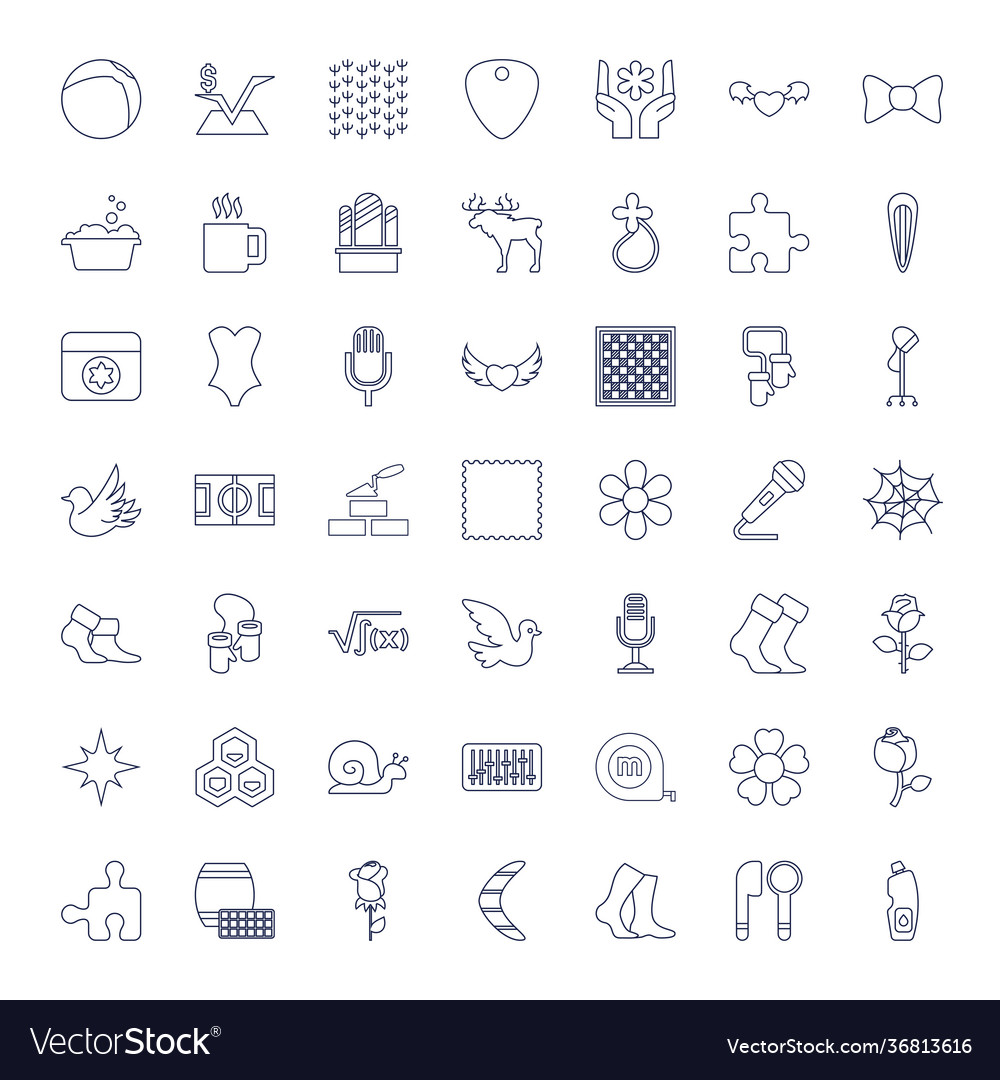 49 pattern icons Royalty Free Vector Image - VectorStock