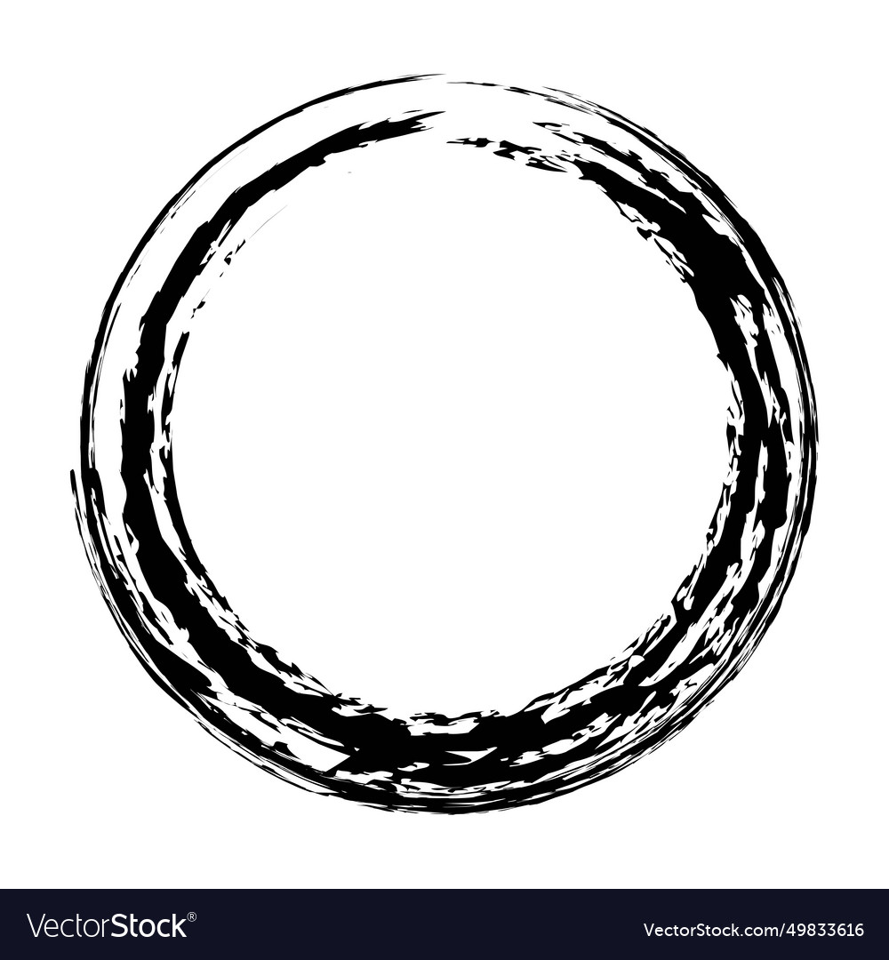 Circle frame border background shape template Vector Image