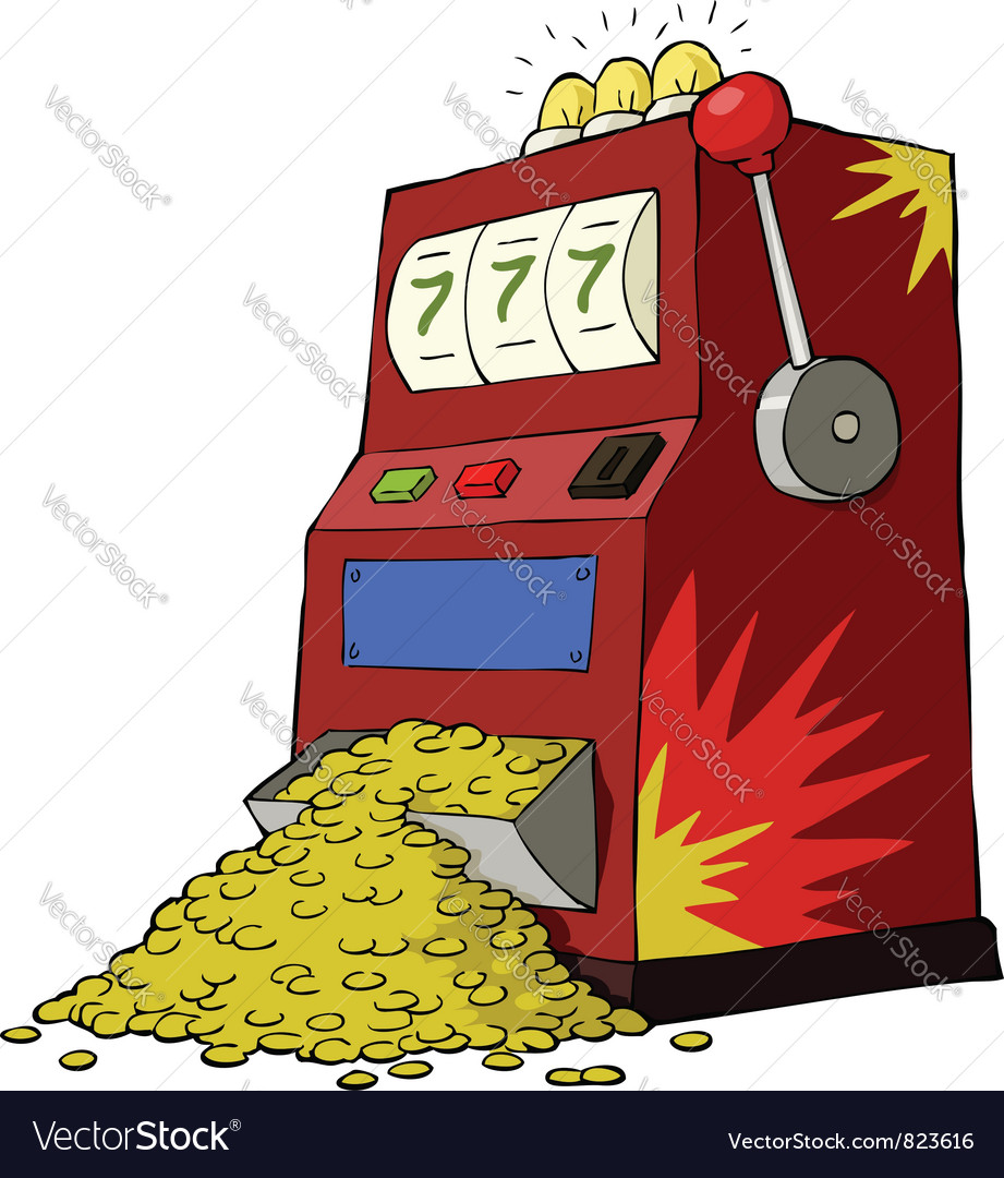 Gambling machine Royalty Free Vector Image - VectorStock