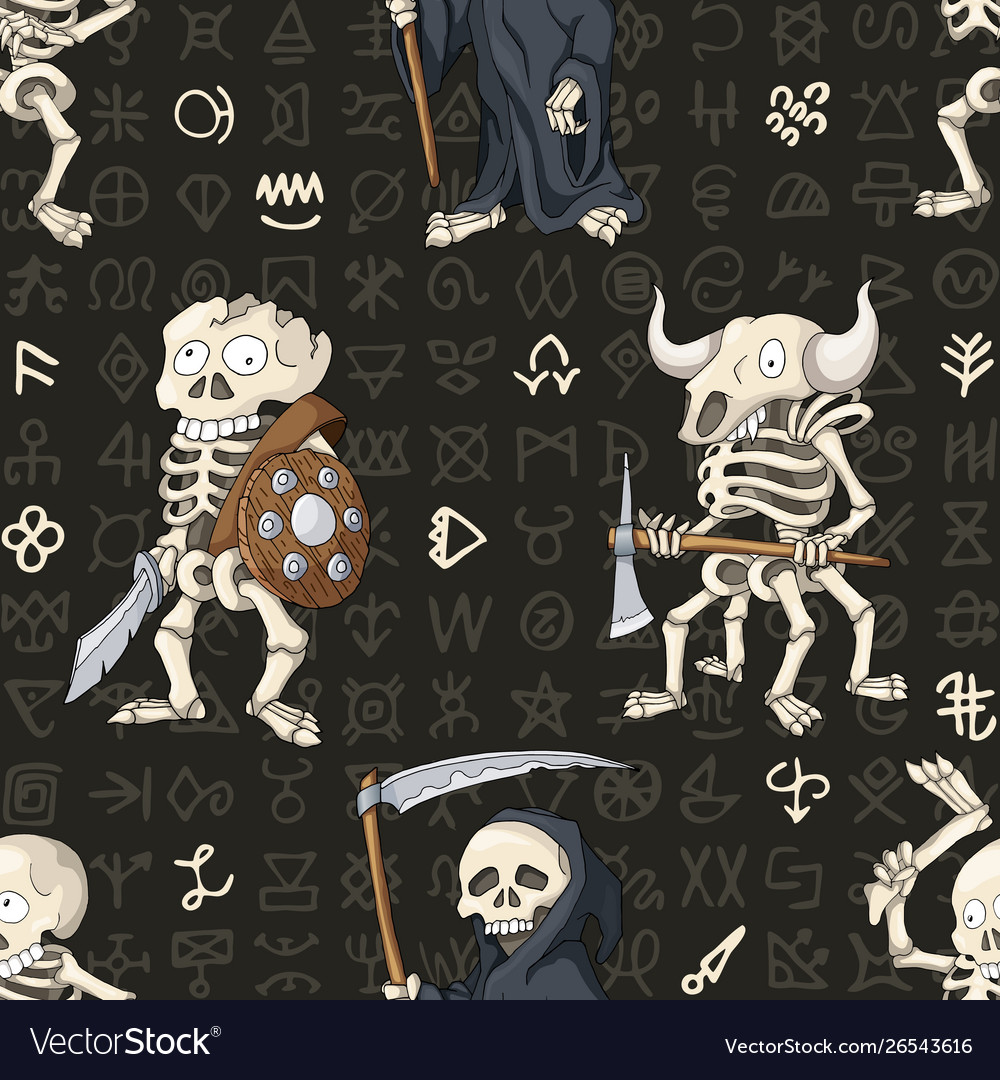 Halloween seamless pattern background Royalty Free Vector