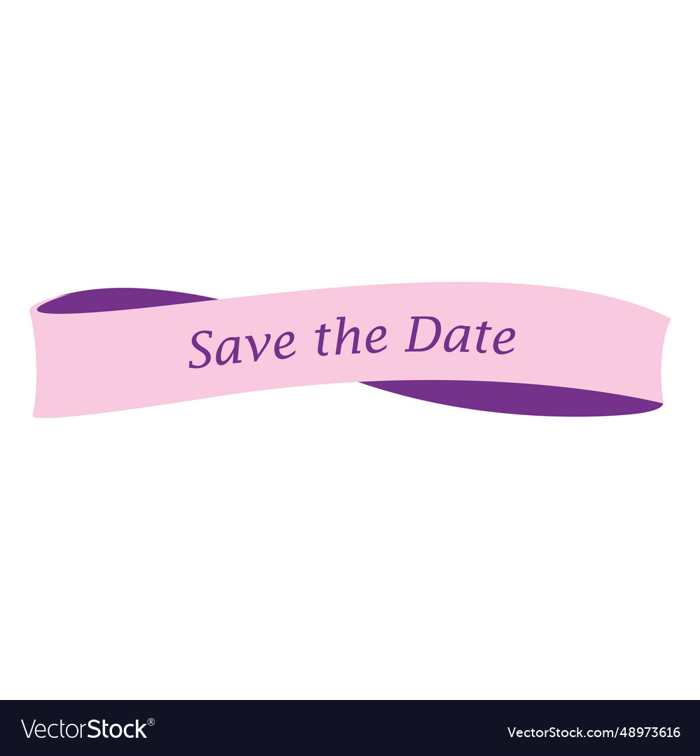 Speichern Sie das Datum Banner Lizenzfreies Vektorbild