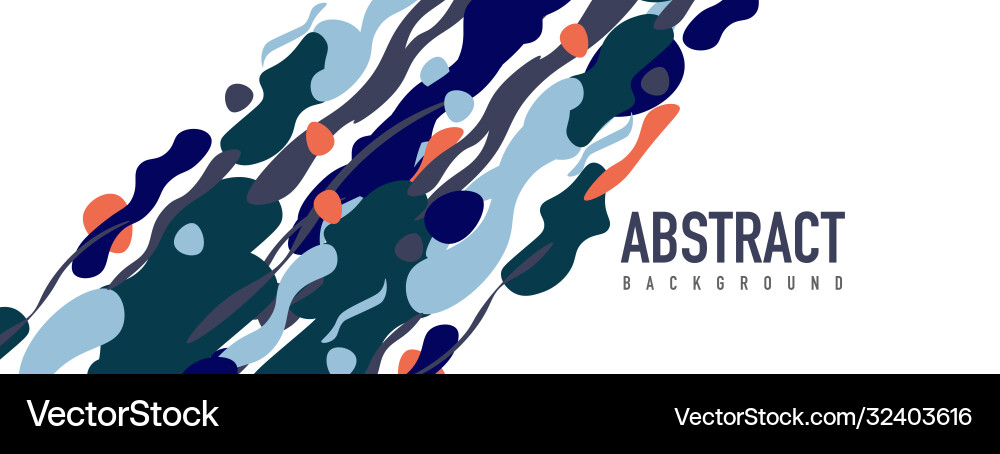 Trendy liquid style shapes abstract design Vector Image