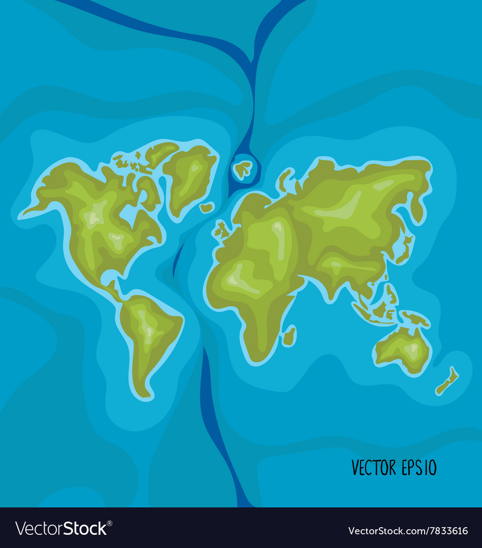 World map Royalty Free Vector Image - VectorStock