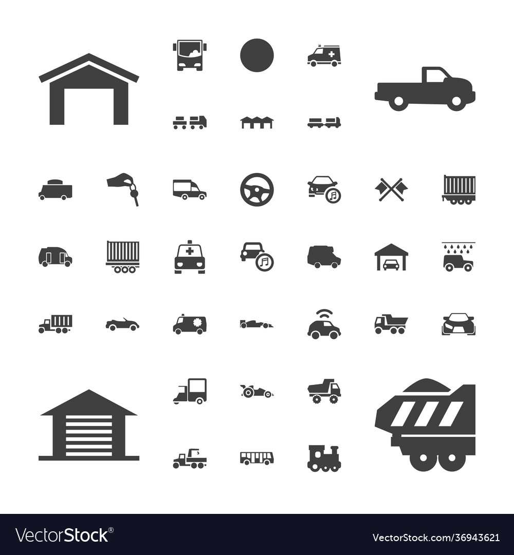 Auto icons Royalty Free Vector Image - VectorStock