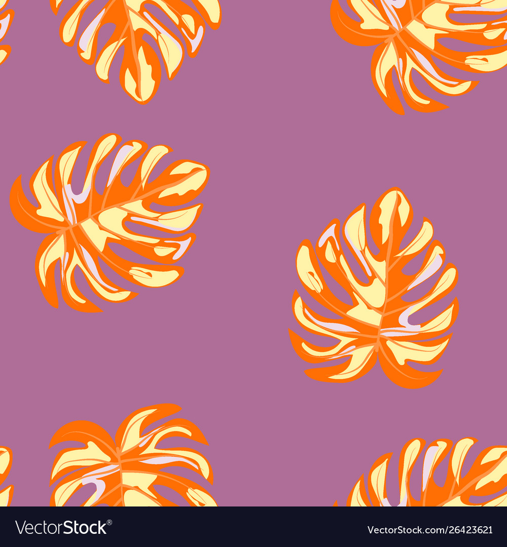 Ethnic seamless pattern with leaves Royalty Free Vector