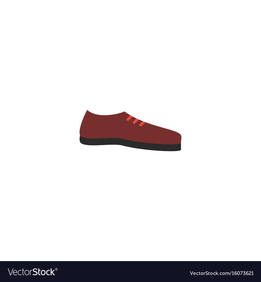 Flat icon shoe element Royalty Free Vector Image