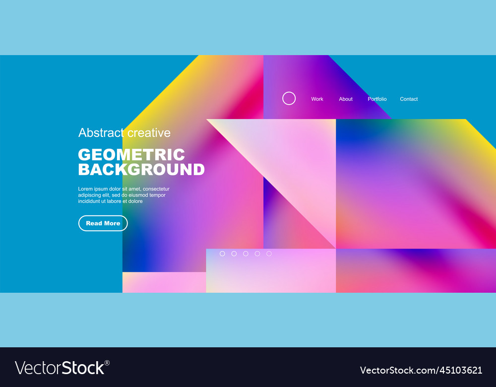 Fluid gradient geometric triangles abstract Vector Image
