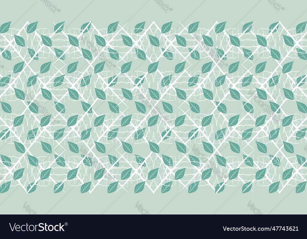 Leaf pattern art Royalty Free Vector Image - VectorStock