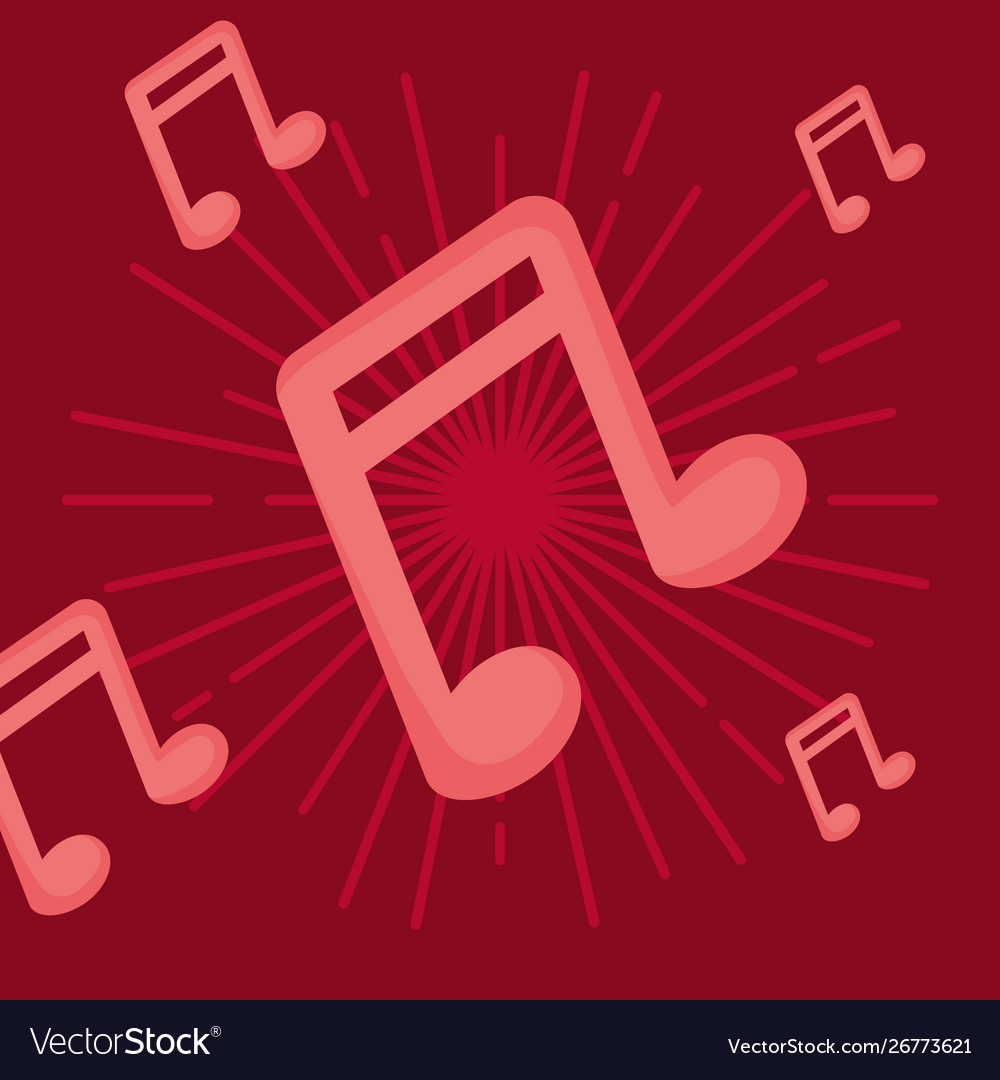 Musical notes design Royalty Free Vector Image