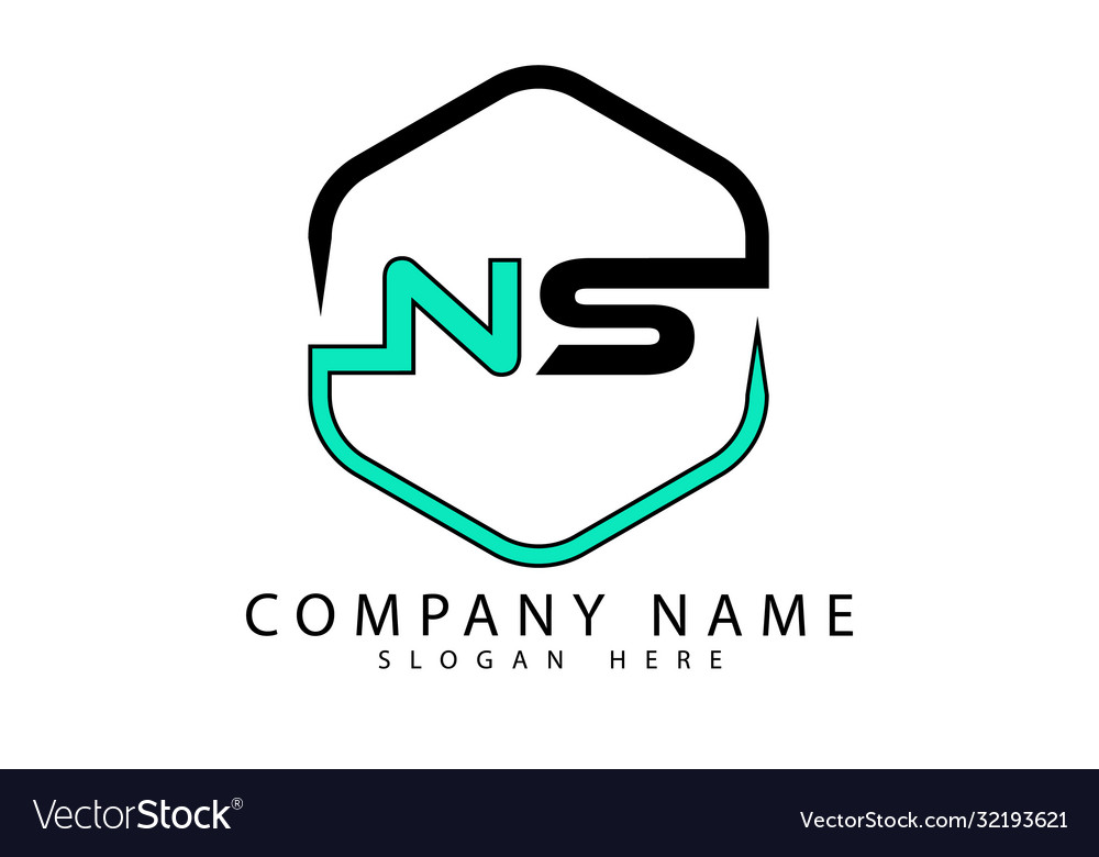 Ns logo Royalty Free Vector Image - VectorStock