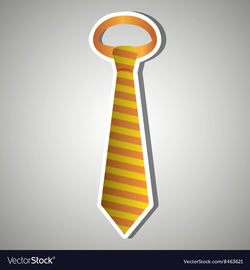 Tie isolated design Royalty Free Vector Image - VectorStock