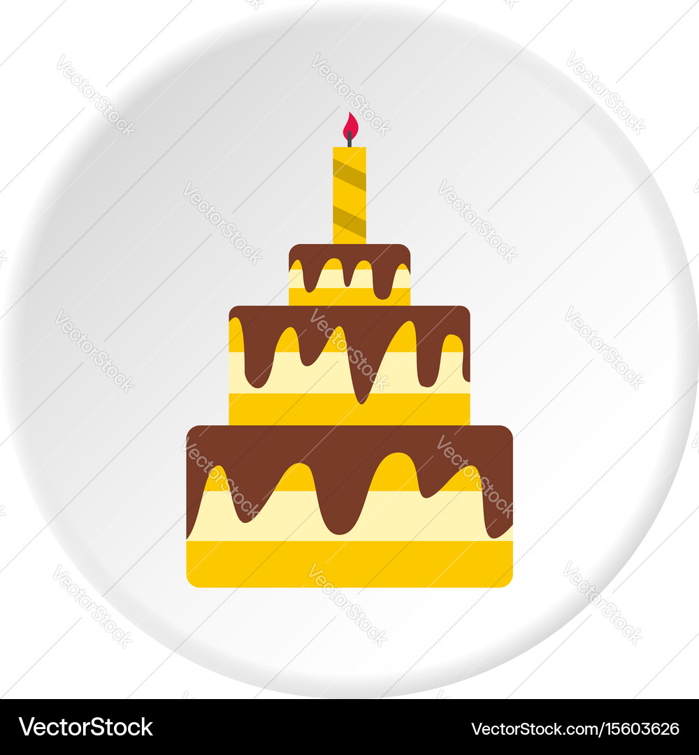 Cake icon circle Royalty Free Vector Image - VectorStock