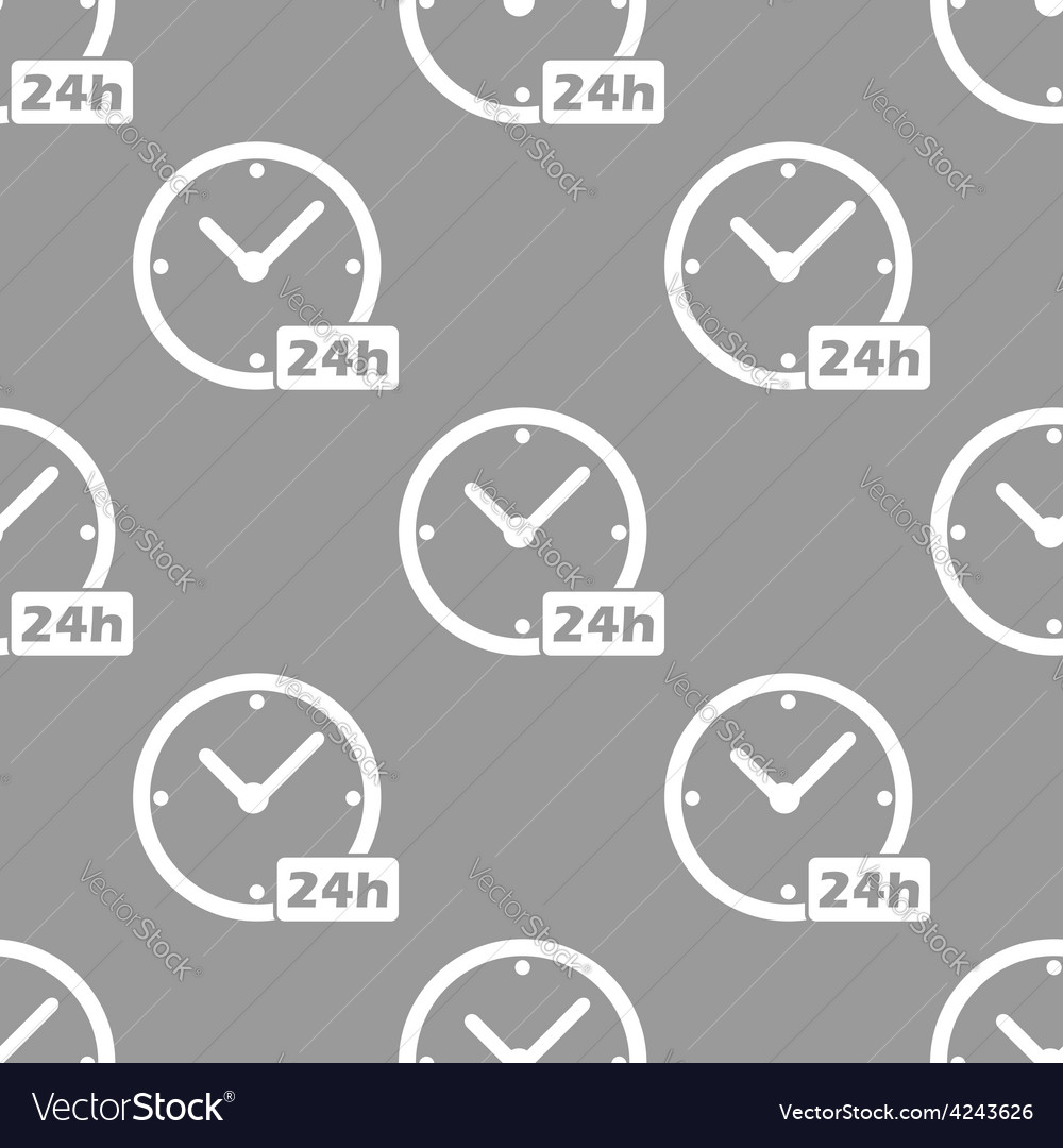 Clock seamless pattern Royalty Free Vector Image