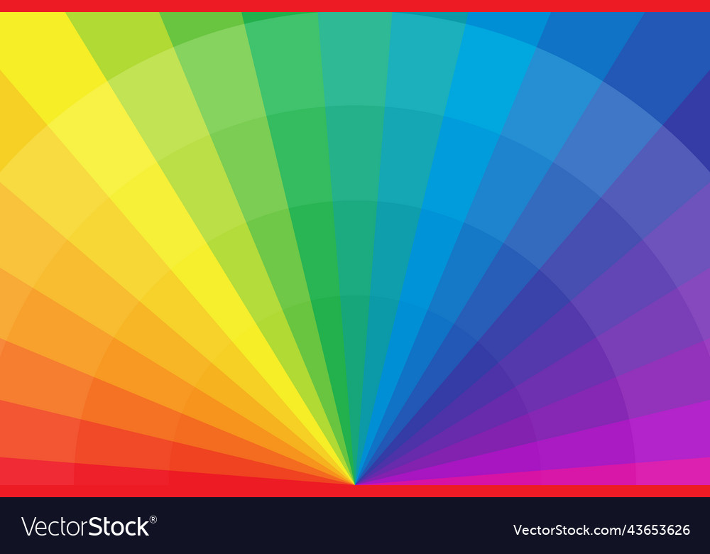 Radial Gradient Rainbow Background Royalty Free Vector Image Download