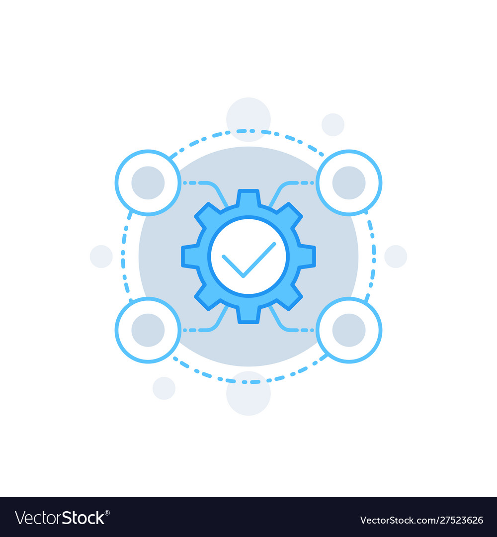 Integration optimization icon Royalty Free Vector Image