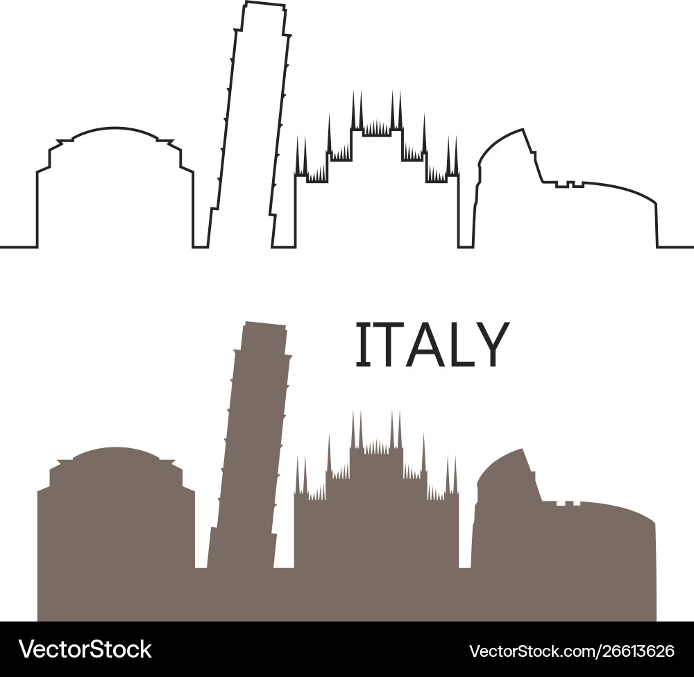 Italy Royalty Free Vector Image - VectorStock