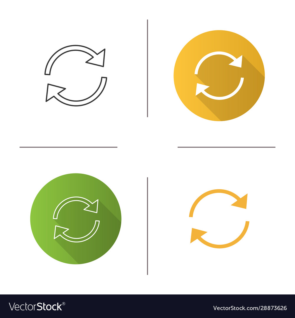 Refresh arrows icon Royalty Free Vector Image - VectorStock