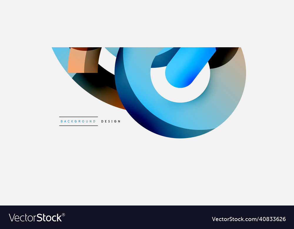 Round shapes circles and other geometric forms Vector Image