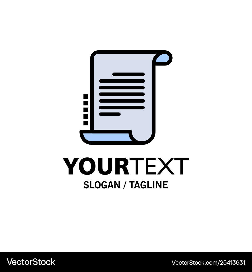 Decree novel scenario screenplay business logo Vector Image