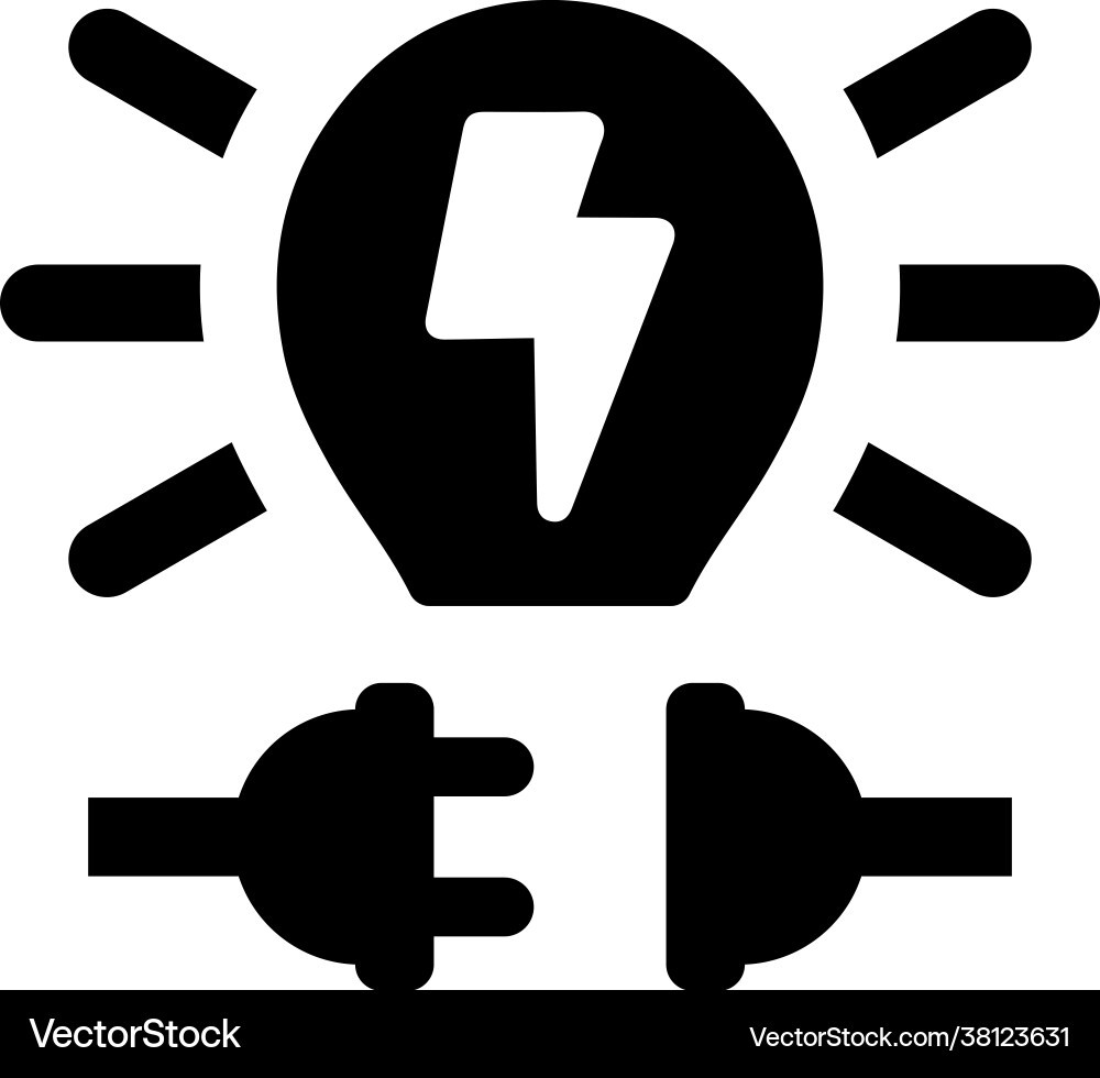 Electricity icon eps file Royalty Free Vector Image