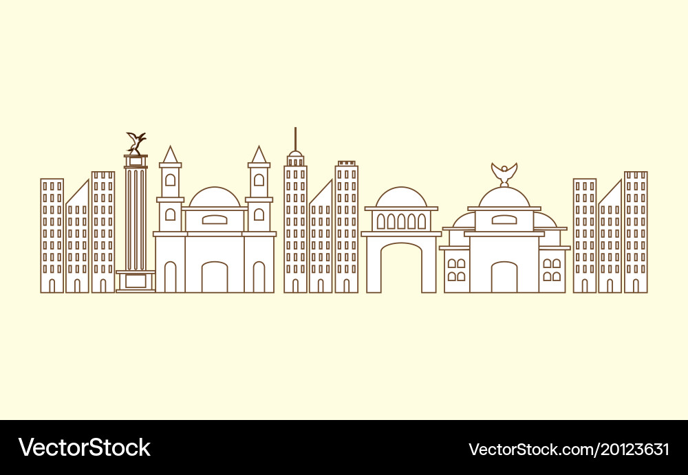 Mexico city design Royalty Free Vector Image - VectorStock
