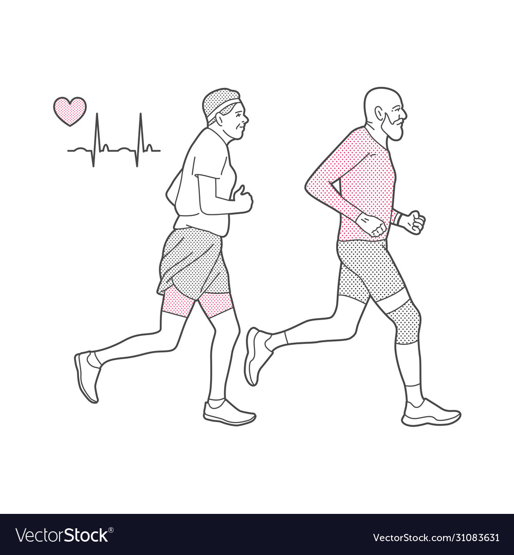 On theme running Royalty Free Vector Image - VectorStock