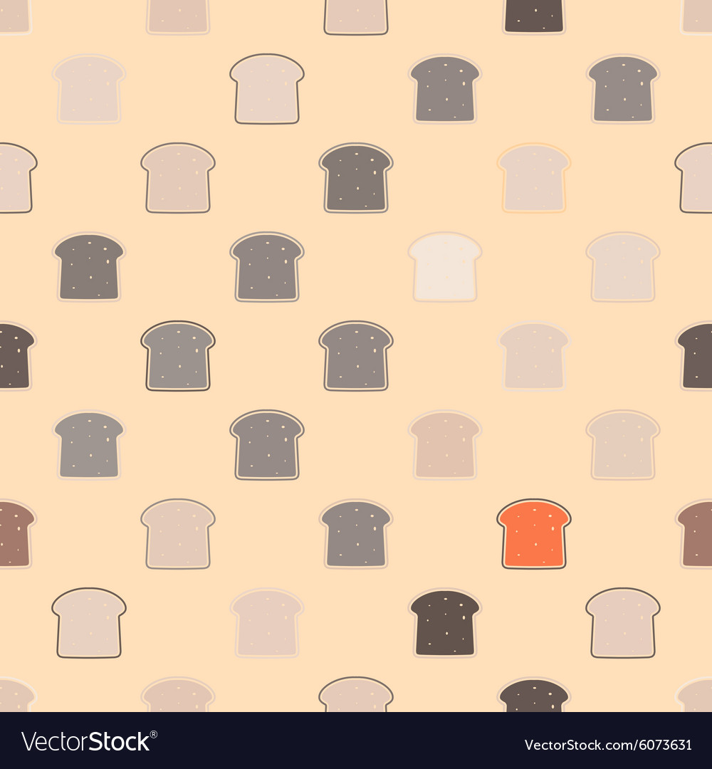 Seamless background with bread Royalty Free Vector Image