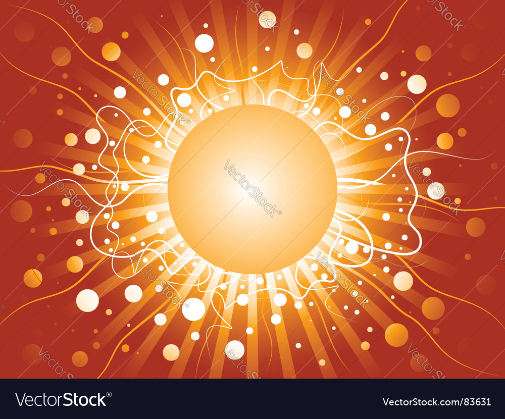Sun background Royalty Free Vector Image - VectorStock