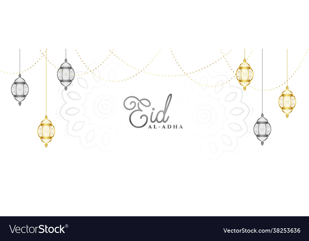 Eid al adha mubarak festival banner Royalty Free Vector