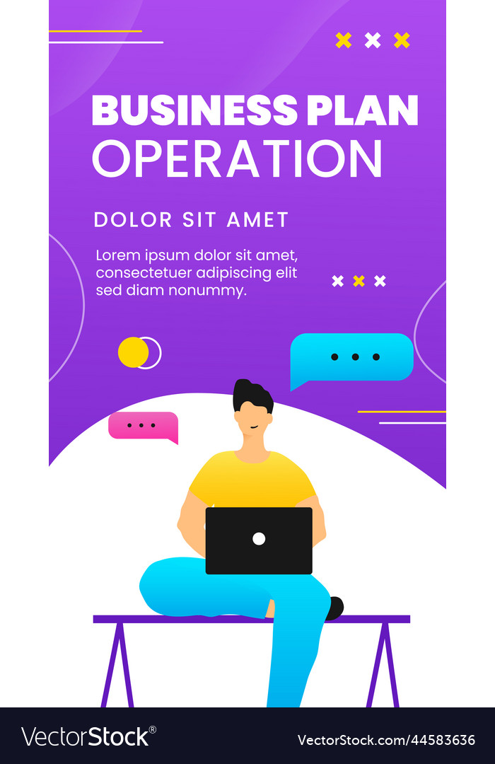 Gradient business workshop post stories Royalty Free Vector