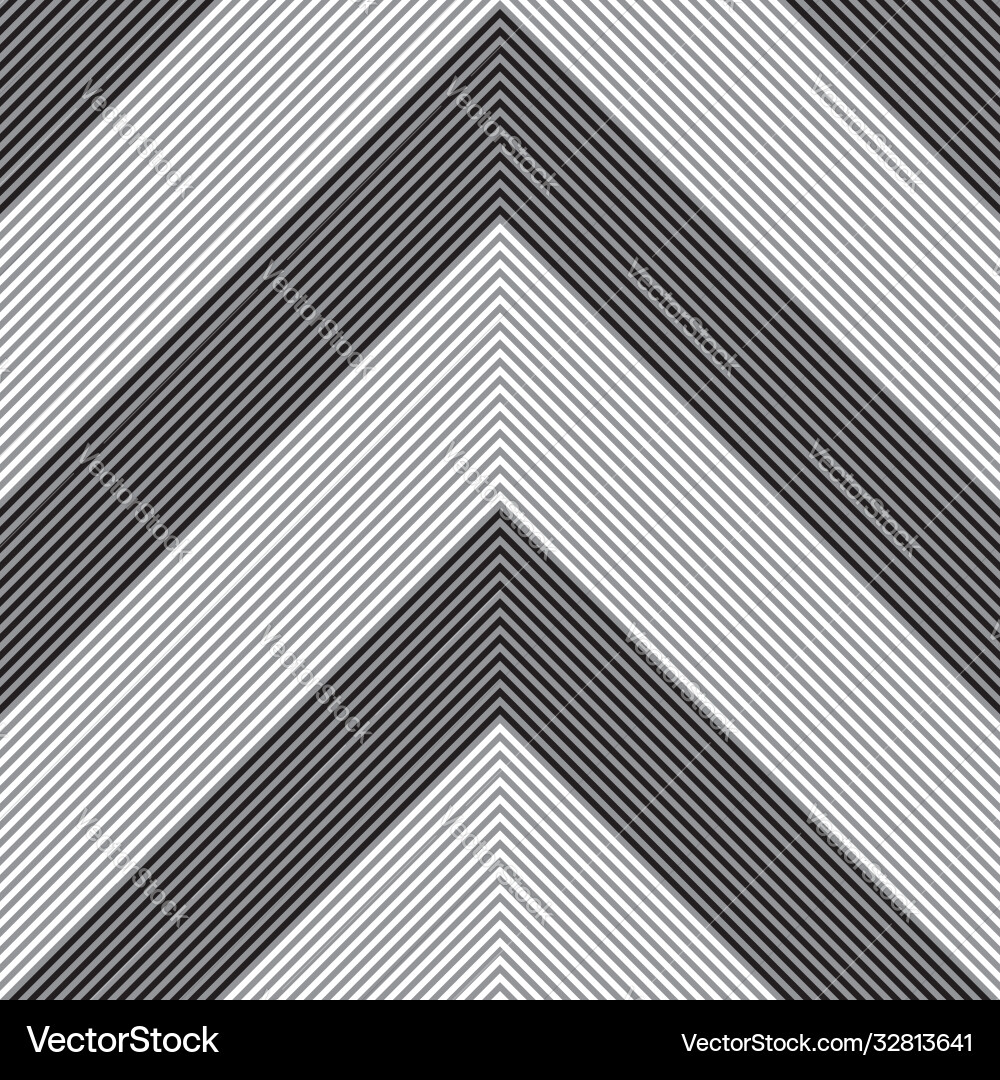 Black and white chevron diagonal stripes seamless Vector Image