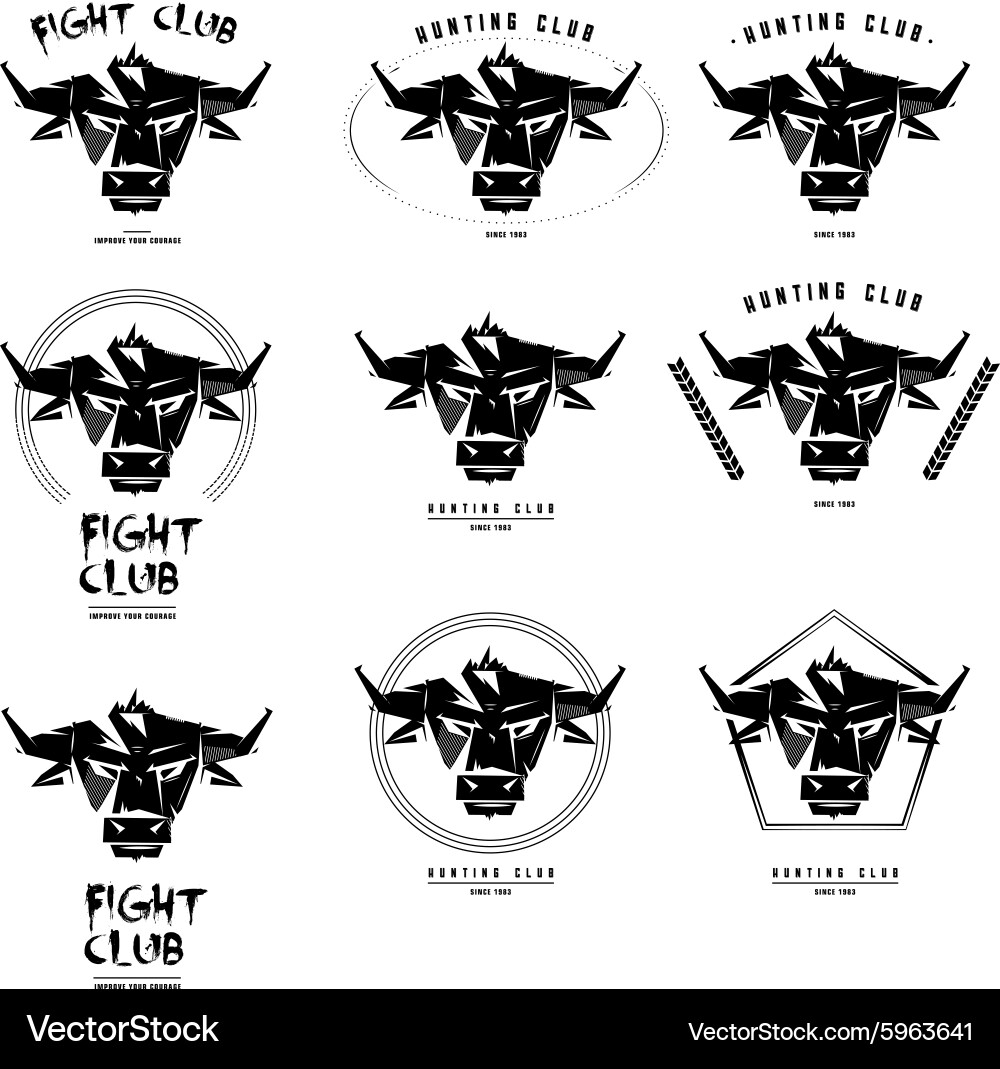 Black and white monochrome emblem symbol Vector Image