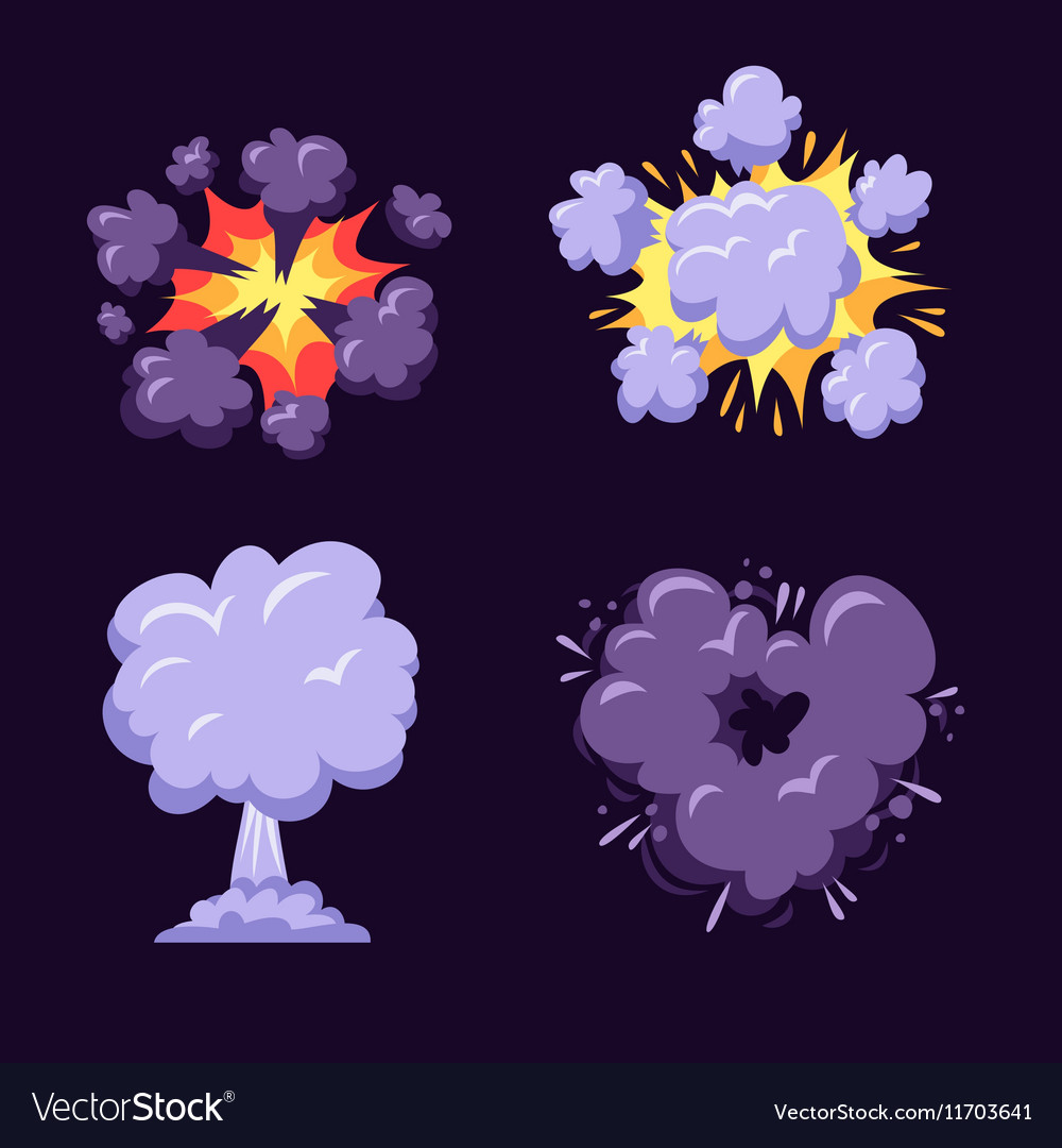 Boom explosion Royalty Free Vector Image - VectorStock