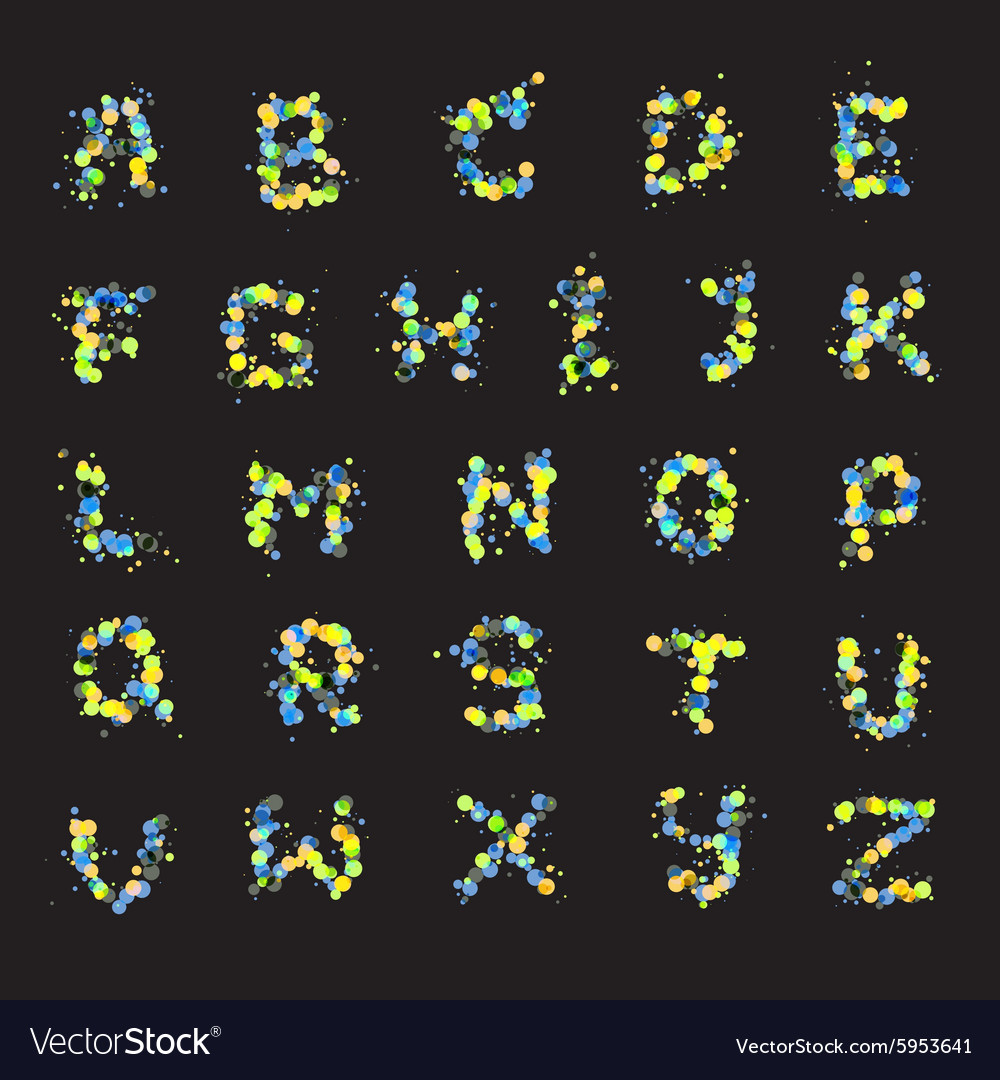 Bubble letters Royalty Free Vector Image - VectorStock