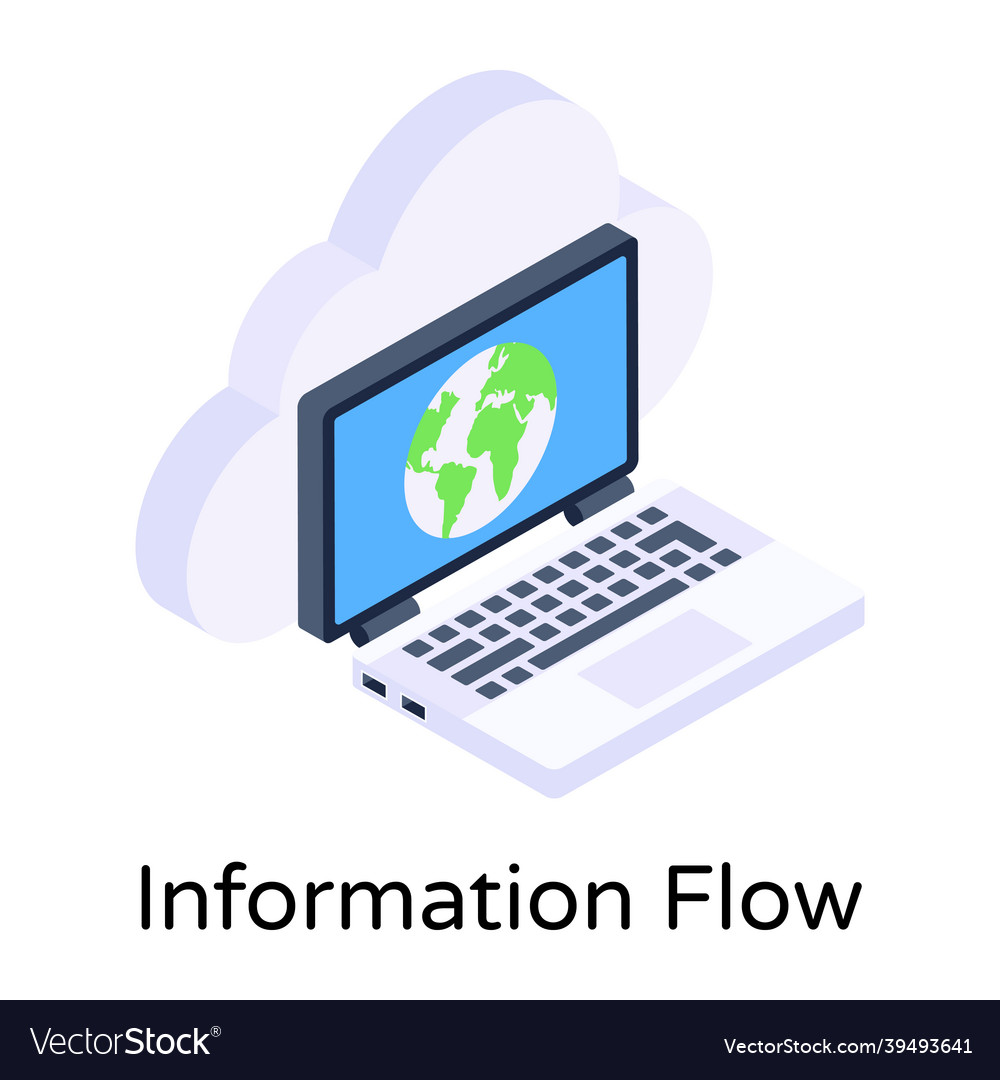 Information flow Royalty Free Vector Image - VectorStock
