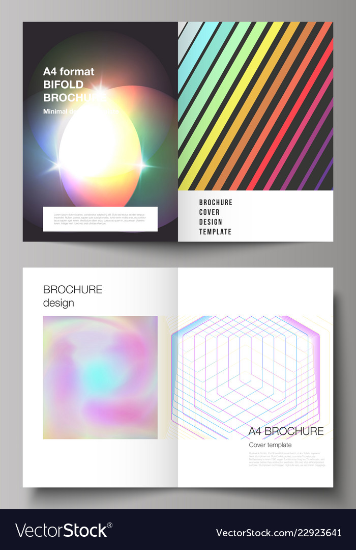 Layout two a4 format Royalty Free Vector Image