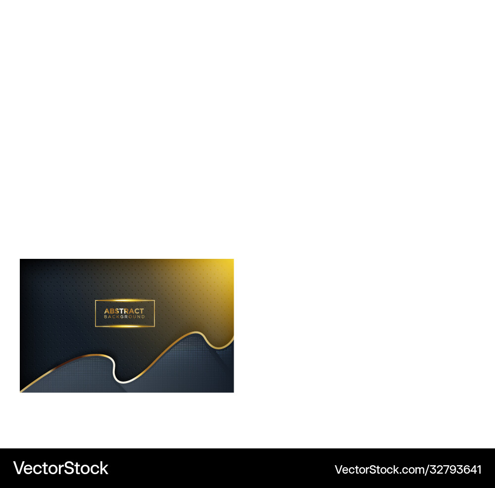 Modern dark background with shine gold line Vector Image